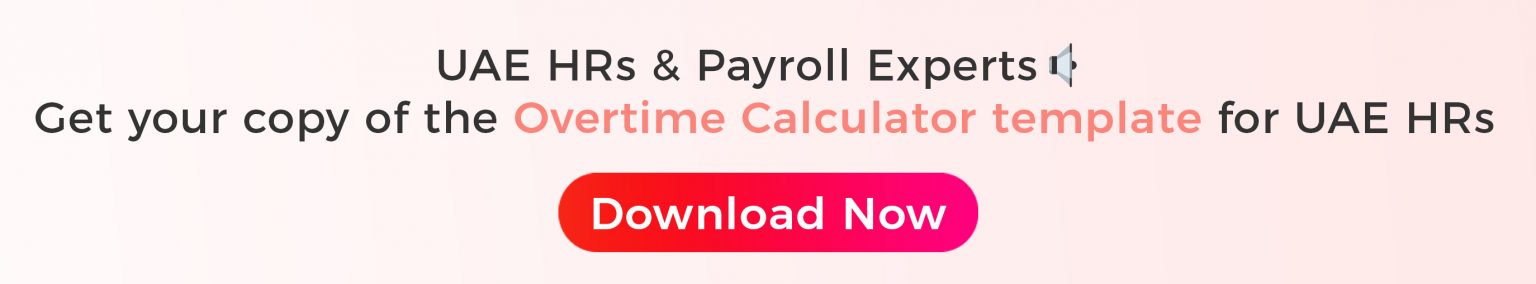Overtime Calculator: UAE edition free template