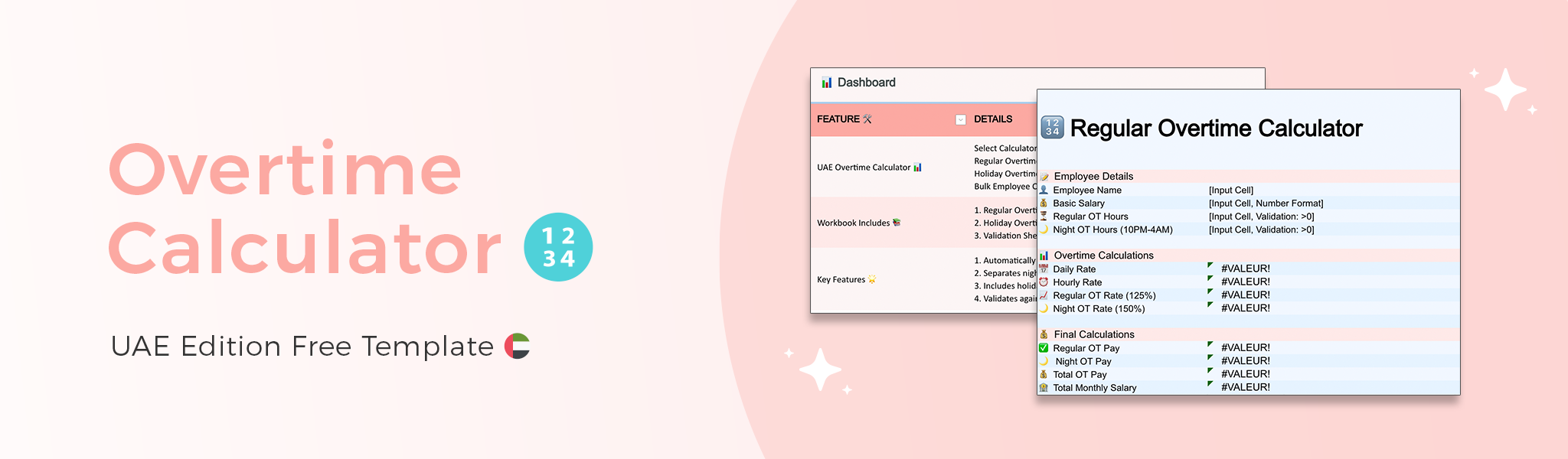 Overtime Calculator: UAE edition free template Overtime Calculator: UAE edition free template